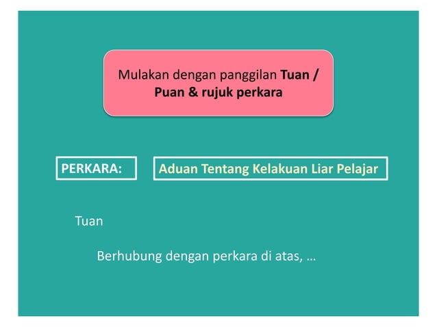 Format E-mel Rasmi | PPTX