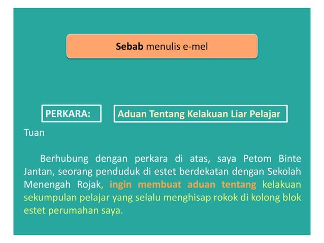Format E-mel Rasmi