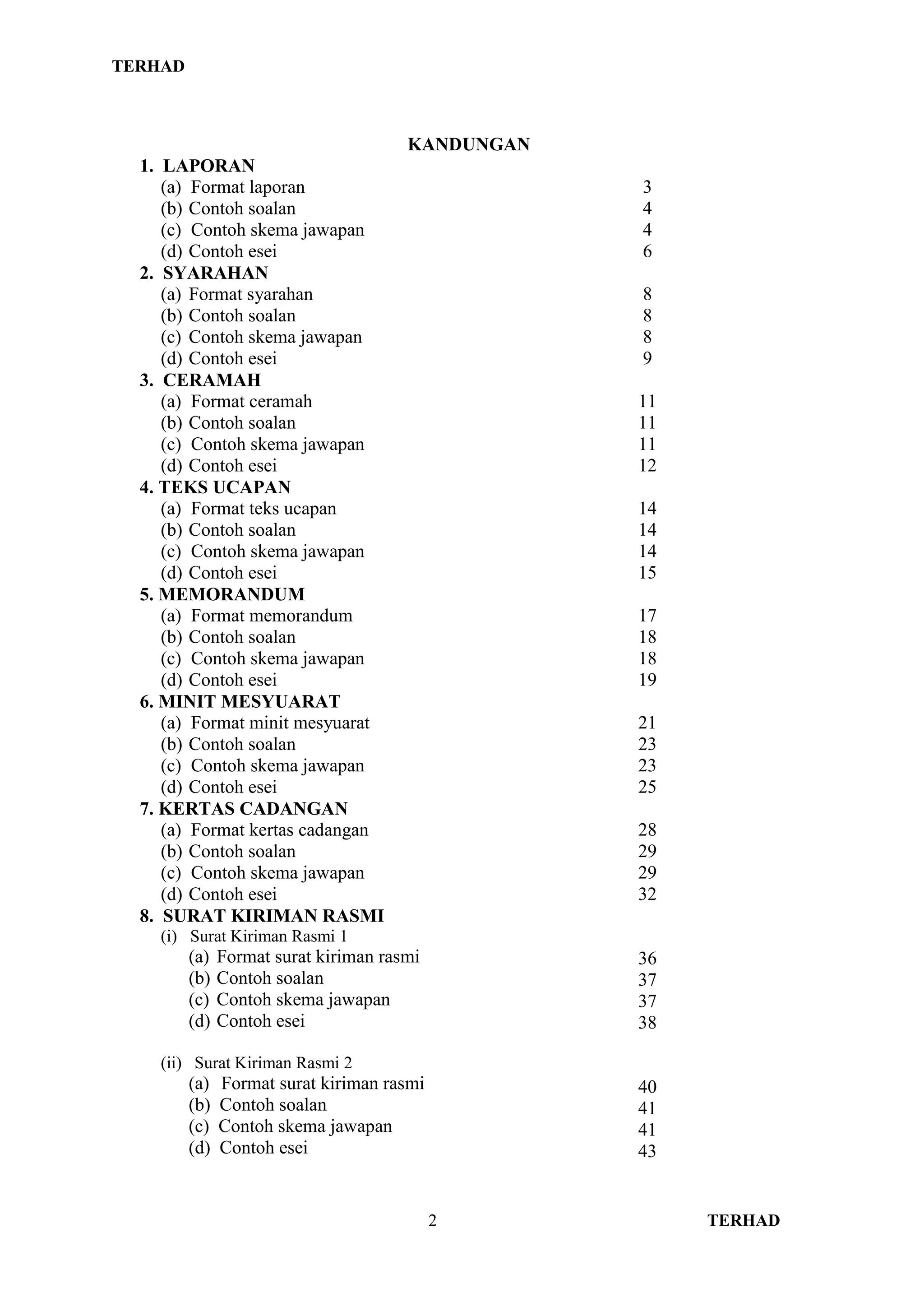 Format Esei kERJA kURSUS BM 2016 | PDF