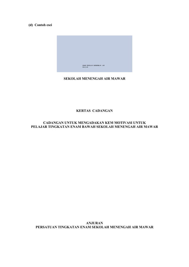 Format Esei kERJA kURSUS BM 2016 | PDF