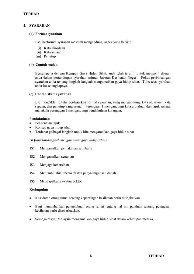 Format Esei kERJA kURSUS BM 2016 | PDF