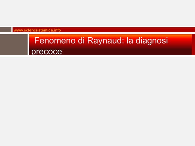 Format fenomeno di raynaud | PPT