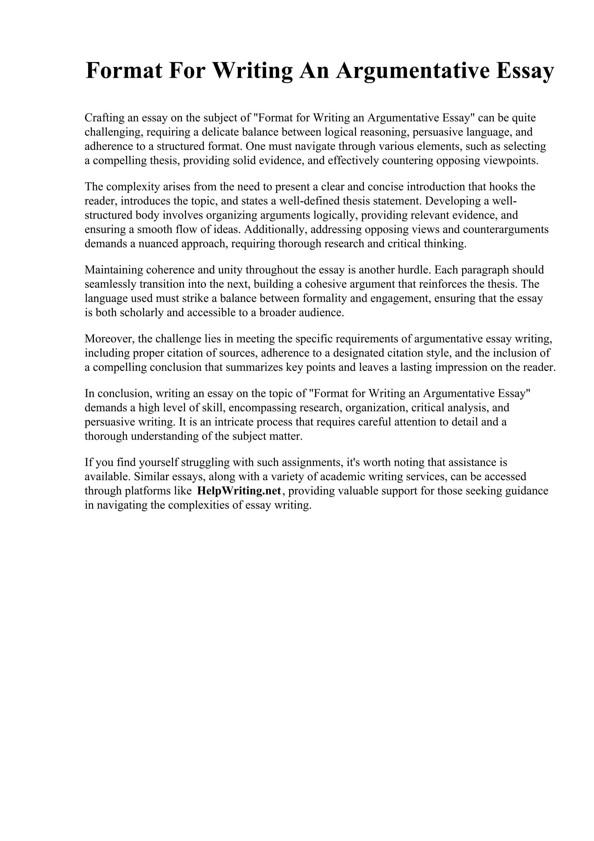 Format For Writing An Argumentative Essay.pdf