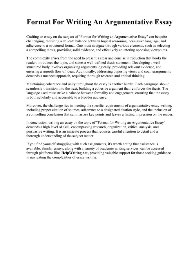 Format For Writing An Argumentative Essay.pdf