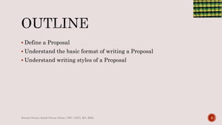 Format for writing a proposal | PPTX