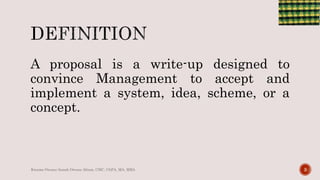 Format for writing a proposal | PPTX