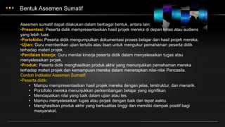 Perbedaan, manfaat, fungsi dari Formatif dan Sumatif | PPT