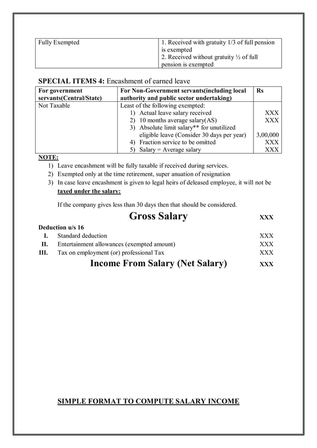 Format income from salary | PDF | Government Support and Welfare ...