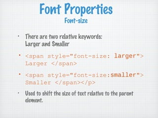 Formating Text Using CSS | PPT