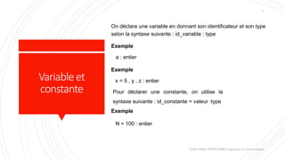 Formation algorithme | PPTX
