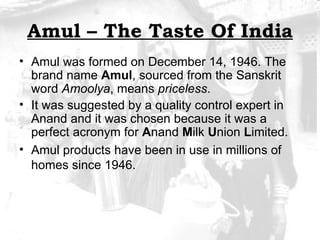 Formation Of Amul | PPT