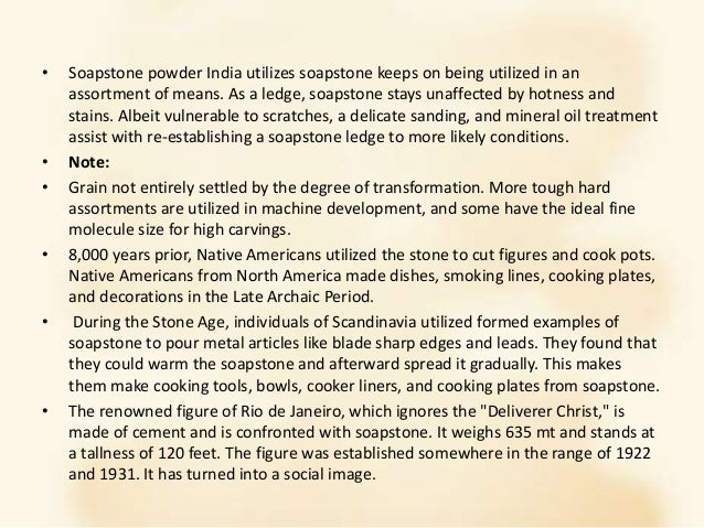 Soapstone Characteristics and Properties | PPTX