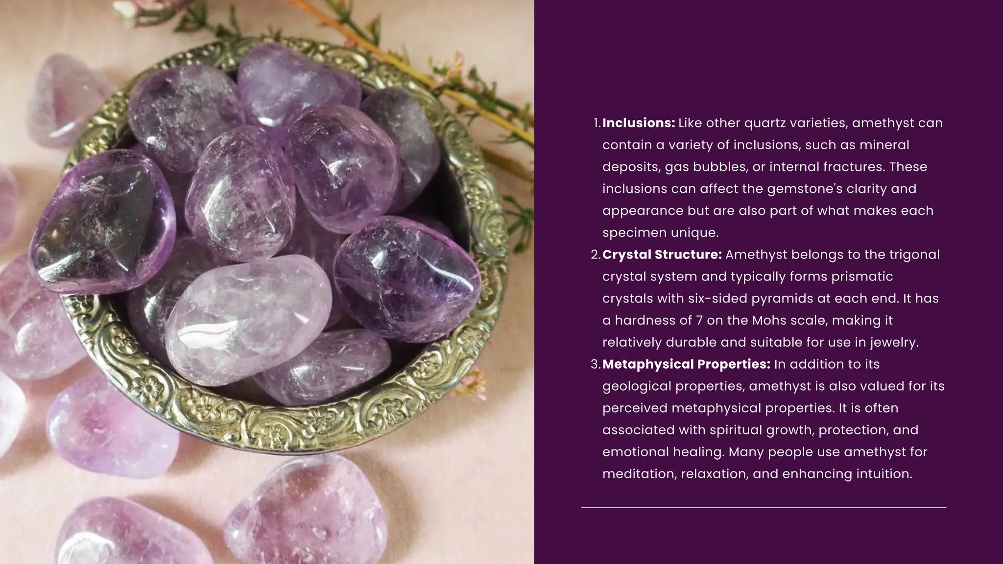 Formation and Composition of Amethyst gemstone | PDF
