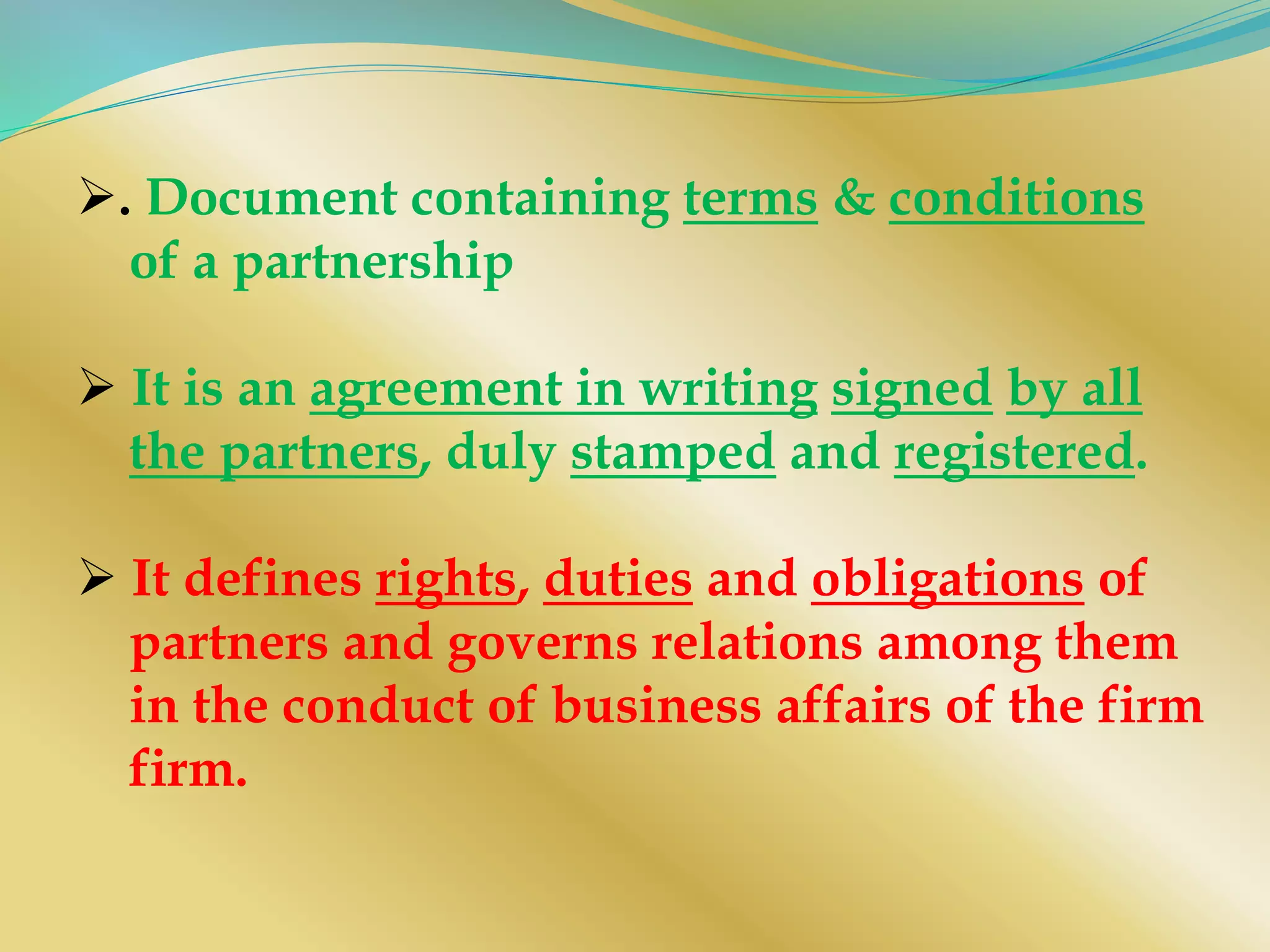 Formation, Deed, Registration OF PARTNERSHIP | PPTX