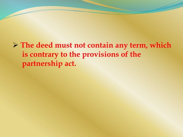 Formation, Deed, Registration OF PARTNERSHIP | PPTX | Marriage and ...