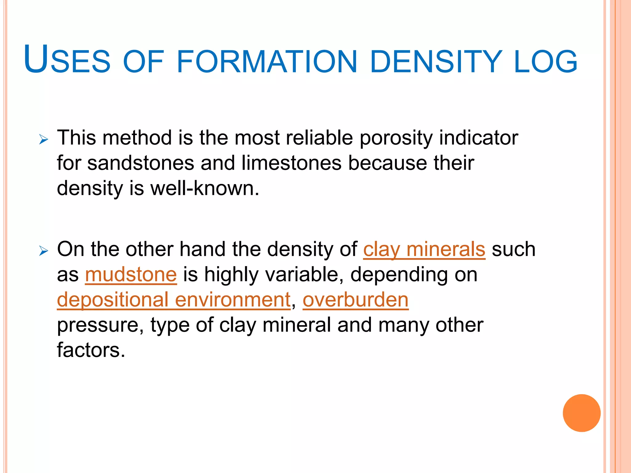 Formation density log | PPTX