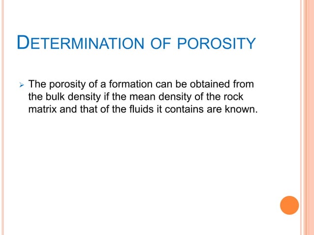 Formation density log | PPTX