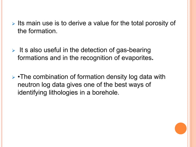 Formation density log | PPTX