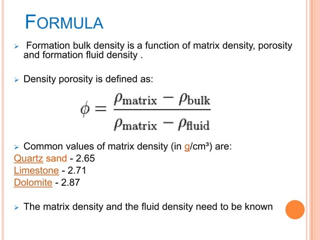 Formation density log | PPTX