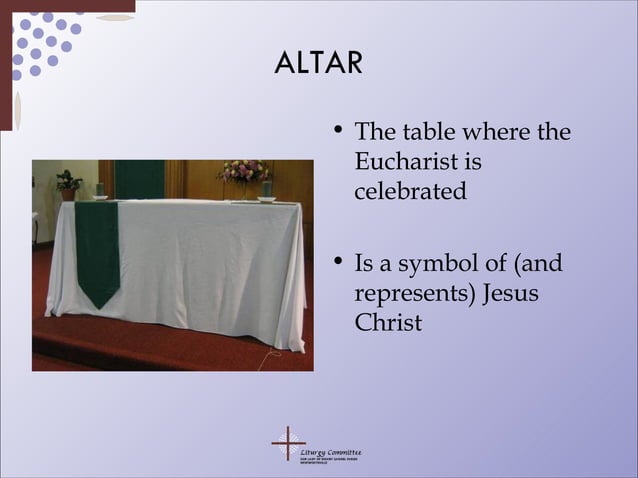 Altar Server Formation - Items Used in Church | PPS