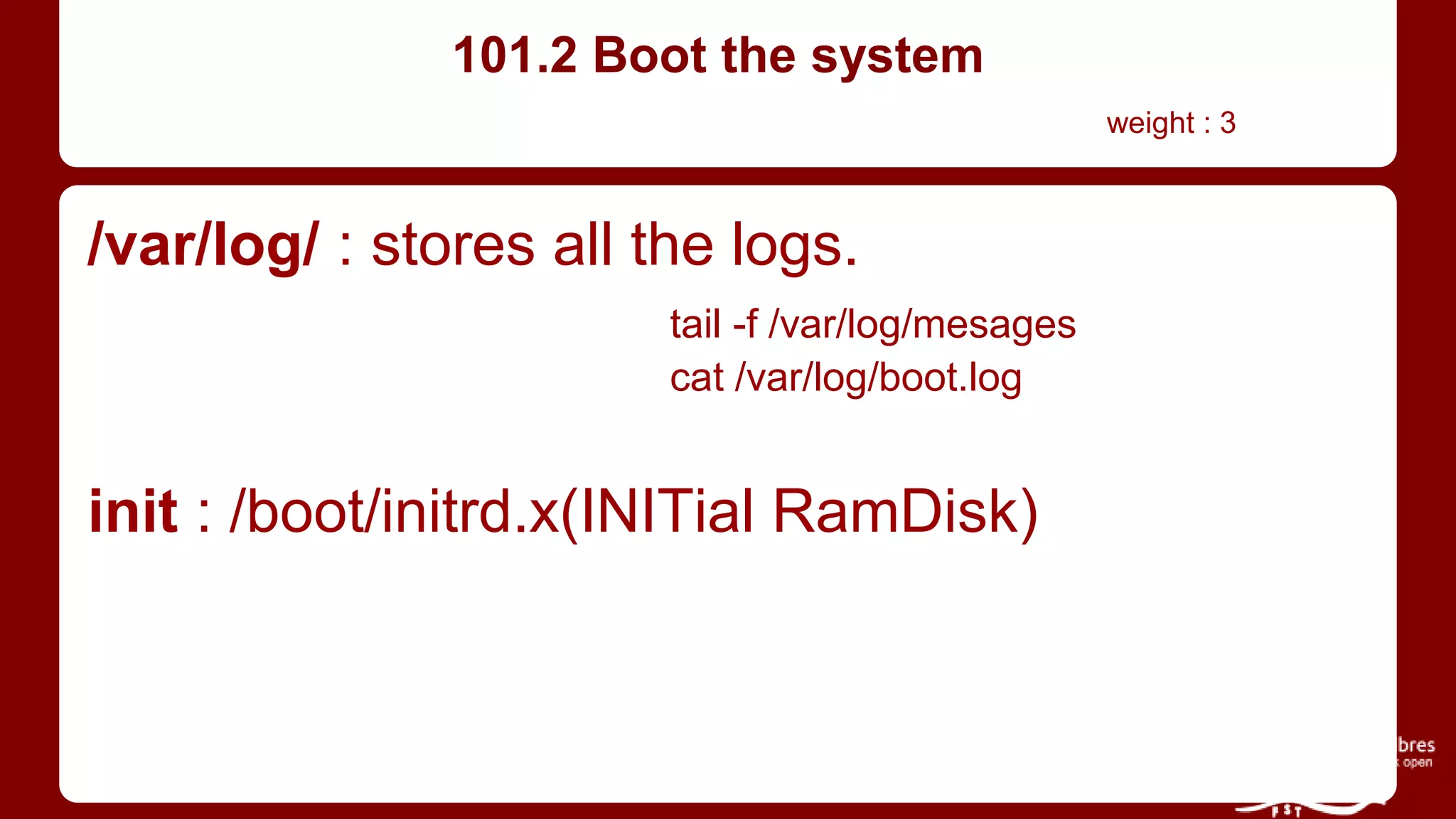 Formation LPIC-1_SysArch | PPTX