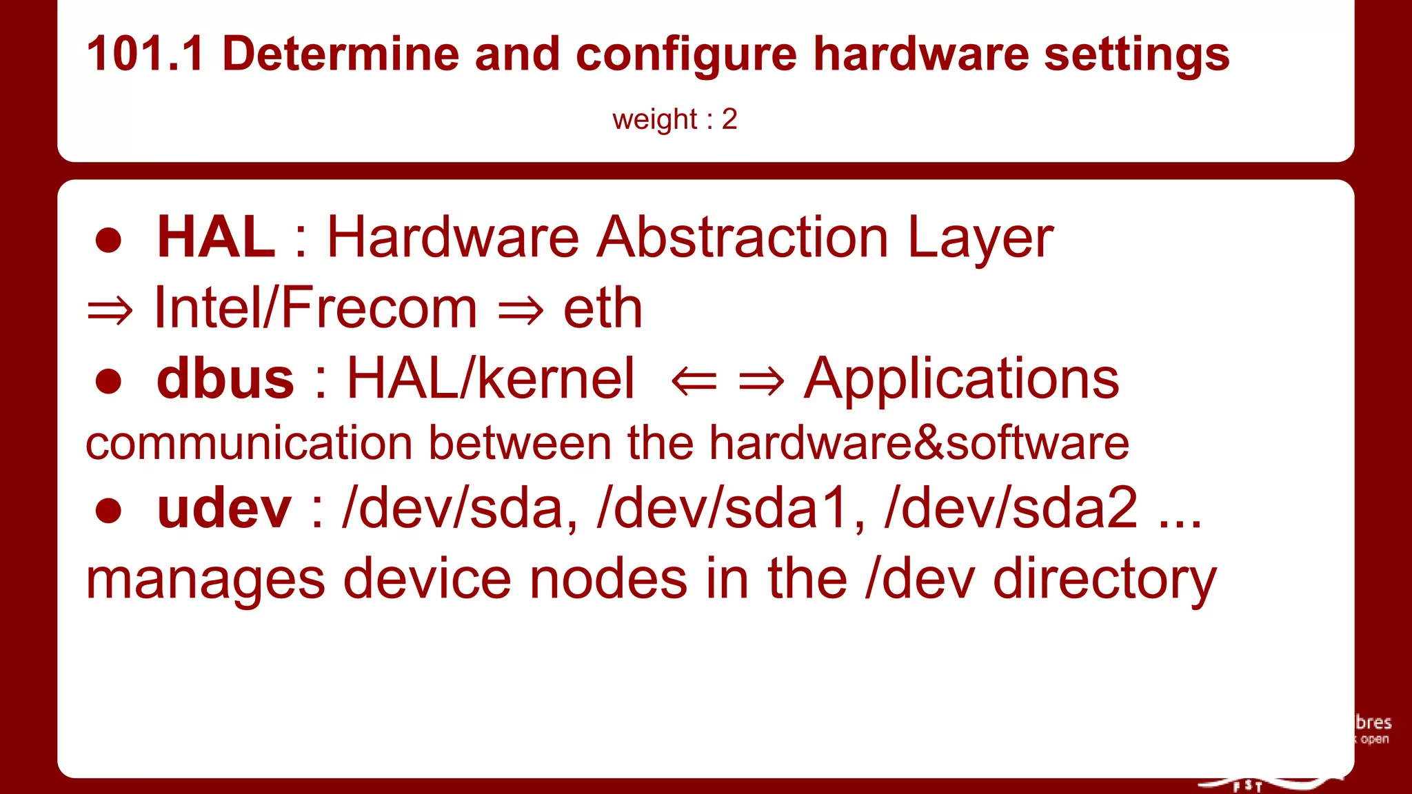 Formation LPIC-1_SysArch | PPTX | Operating Systems | Computer Software ...
