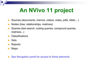 Formation au logiciel NVivo d'analyse de données qualitatives | PPTX