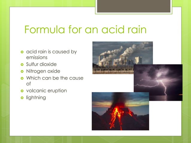 Formation of acid rain | PPTX