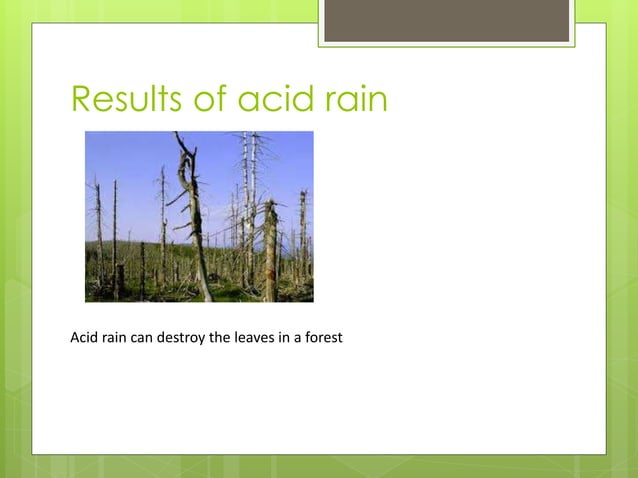 Formation of acid rain | PPTX