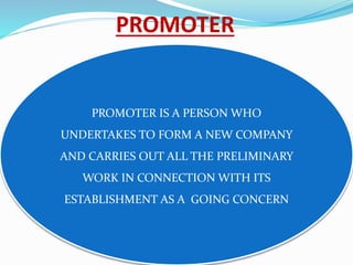 Formation of a company | PPTX