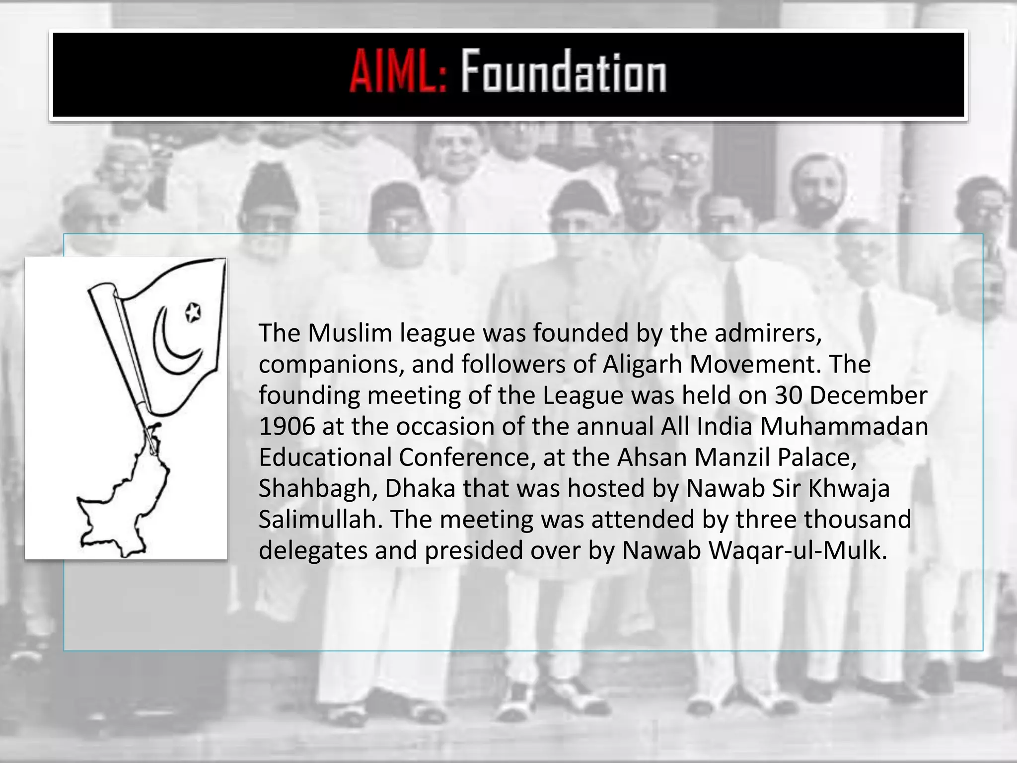 Formation of all india muslim league | PPTX