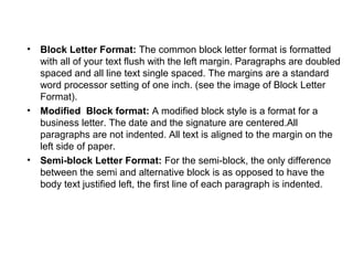 Formation of business letter | PPT