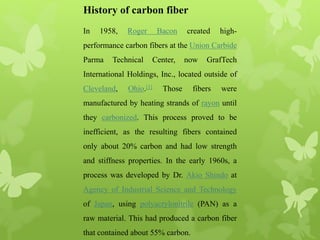 Formation of carbon fibers and application | PPT