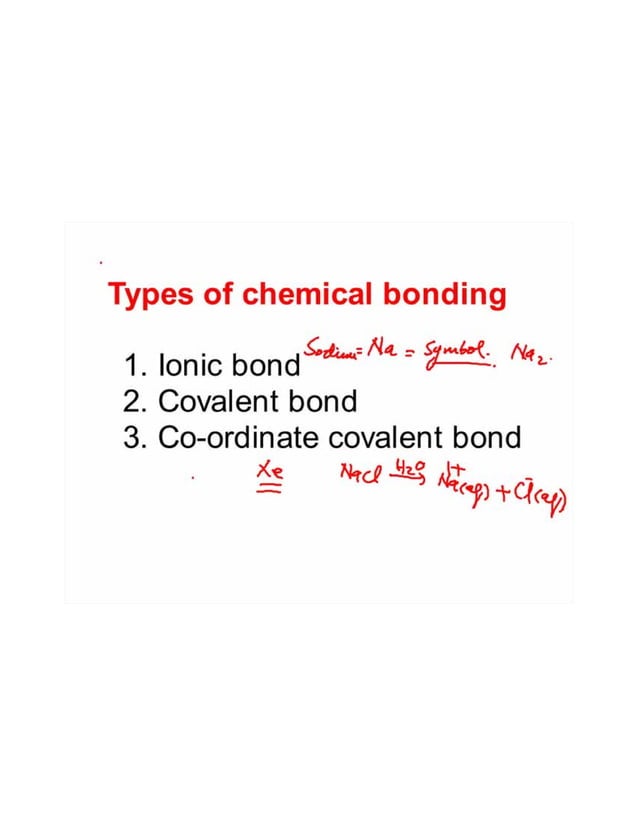 Formation of chemical bond | PDF