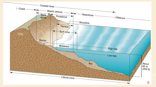 Formation of coastline
