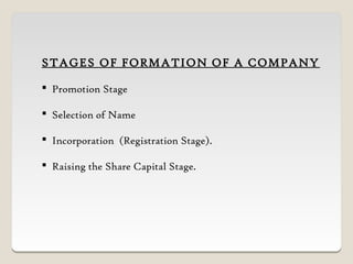Formation of companies | PPT
