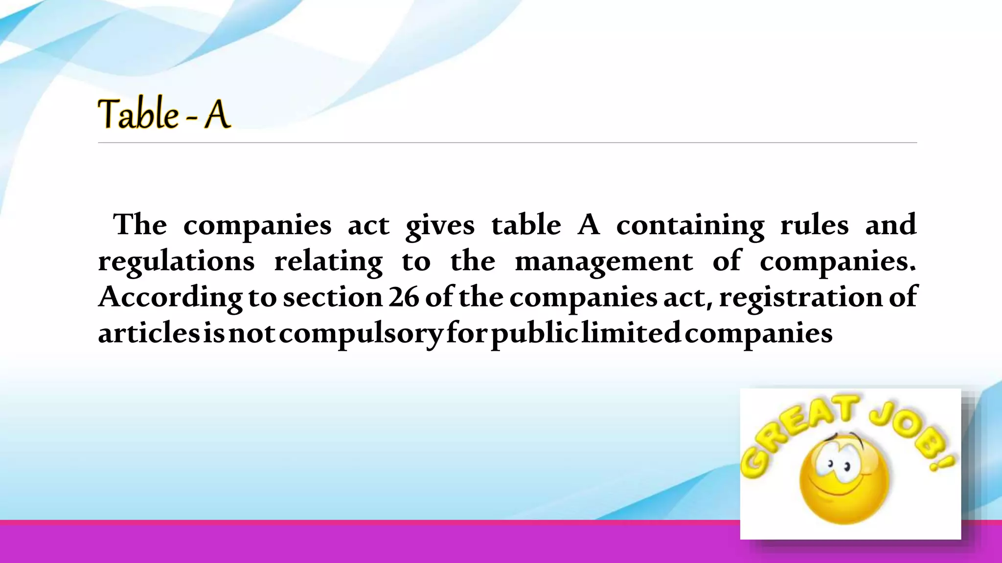 Formation of company | PPT
