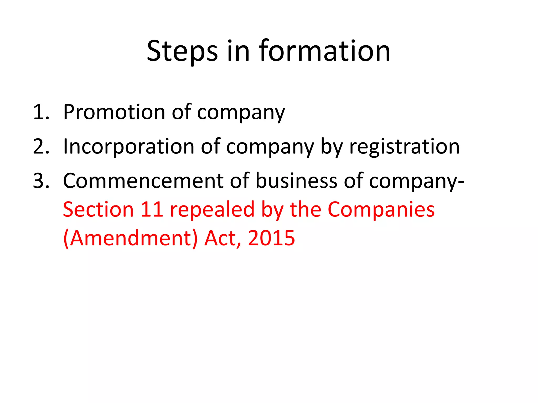 Formation of company | PPT