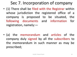 Formation of company | PDF