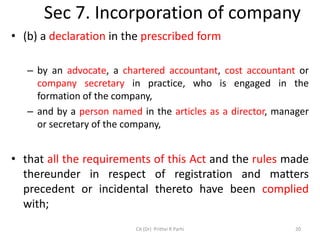 Formation of company | PDF