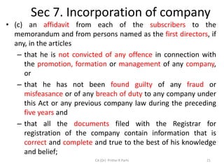 Formation of company | PDF