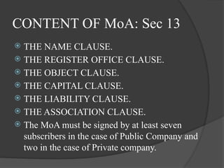 Formation Of Company in Company law act 2019. pptx | PPTX