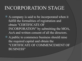 Formation Of Company in Company law act 2019. pptx | PPTX