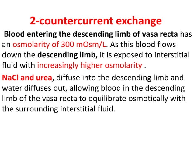 urine concentration and dilution | PPTX