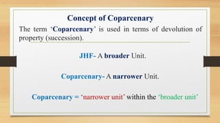 Formation of Coparcenary | PDF