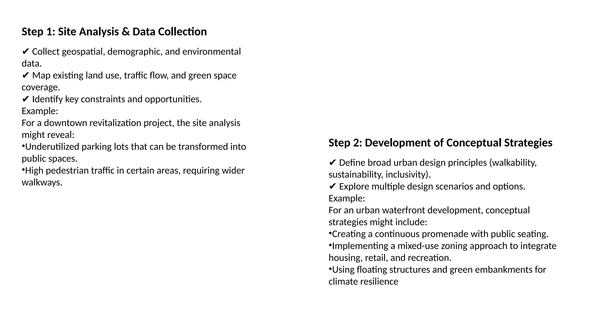 Formation of Design Brief and Project Conceptualization for Urban ...