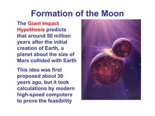 Theories of Formation of Earth and Moon PowerPoint | PPT