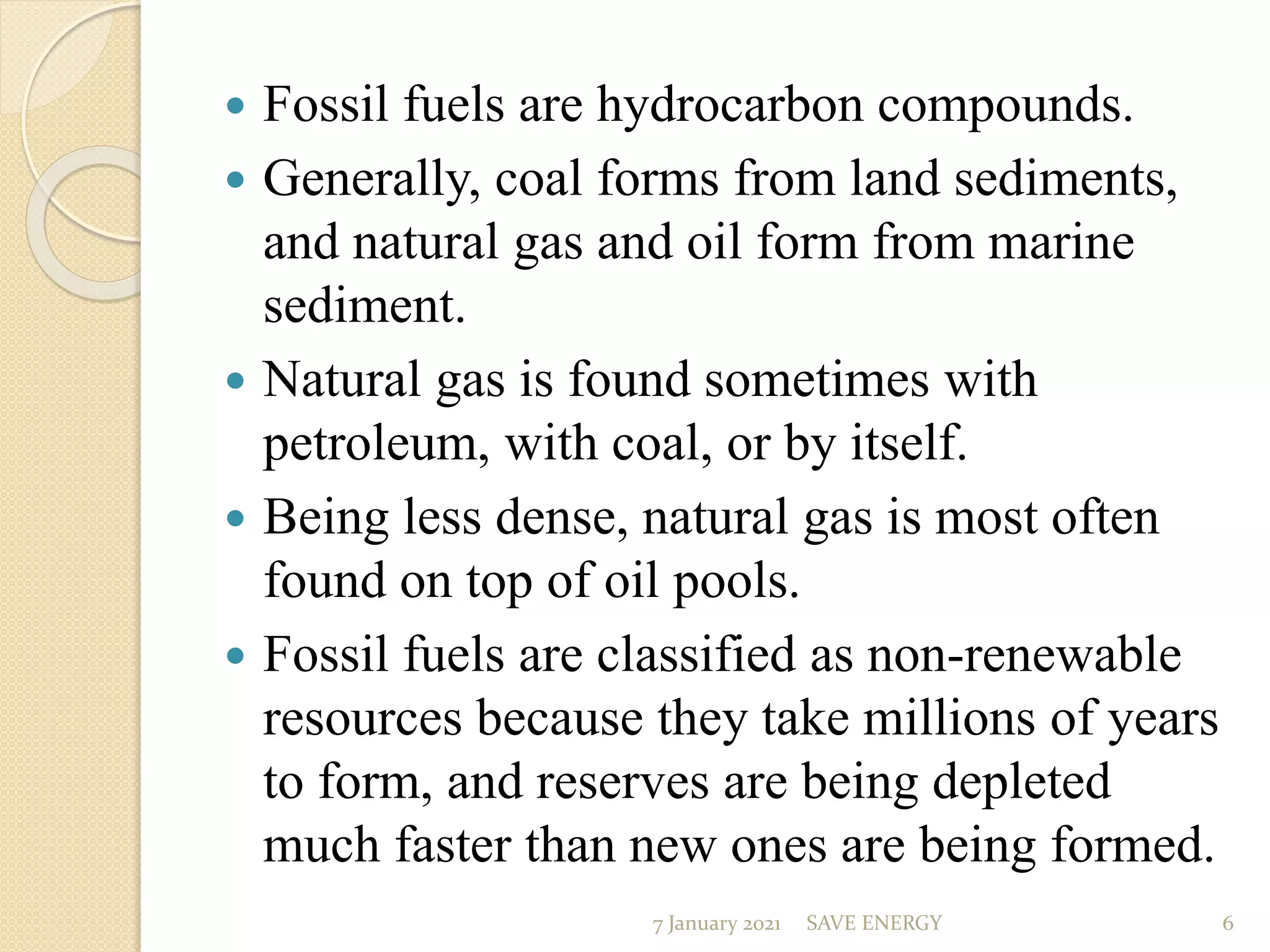 Formation of fossil fuels in the geological time scale ,energy and ...