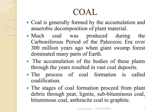 Formation of fossil fuels in the geological time scale ,energy and ...