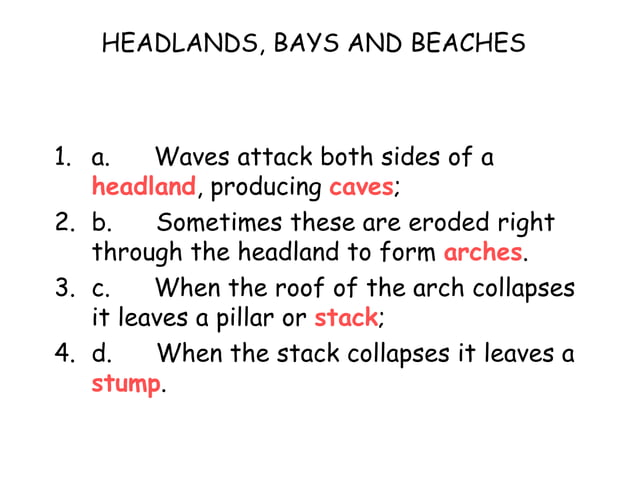 Formation of headlands and bays.ppt